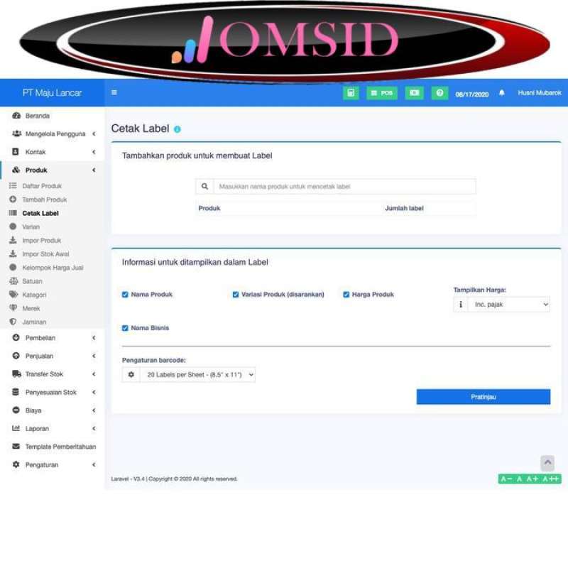 Jual Aplikasi Pos-aplikasi Kasir Ultimate 3.4 Full Source Code Laravel Web Php Di Seller Omsid ...