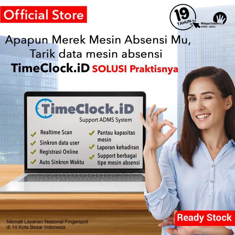 Promo Absensi Online Cloud TimeClock.iD Untuk Mesin Absensi Support ADMS - Realtime Data Absensi ...