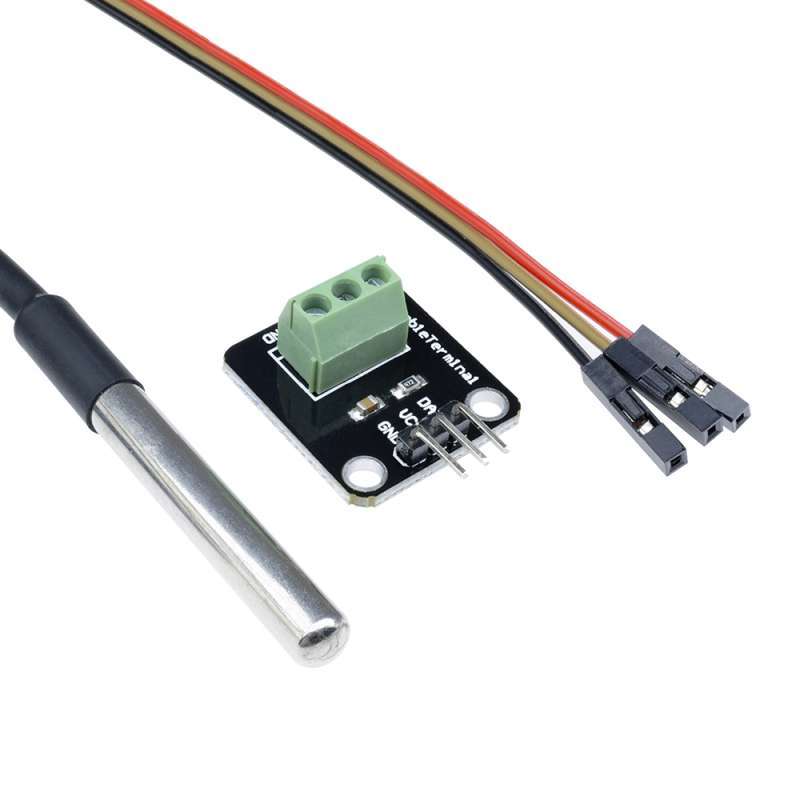 Jual Tanpa Ongkir Ds18b20 Modul Sensor Temperatur Anti Air + Terminal ...