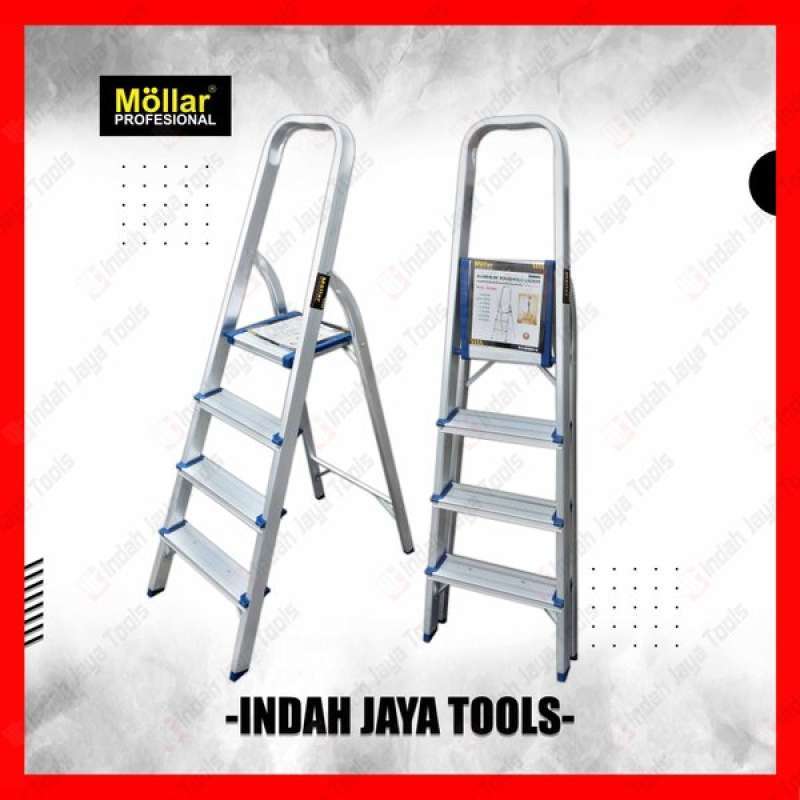 Jual Mollar Tangga Alumunium 4s 4 Step - Tangga Lipat Rumah Ladder Di ...