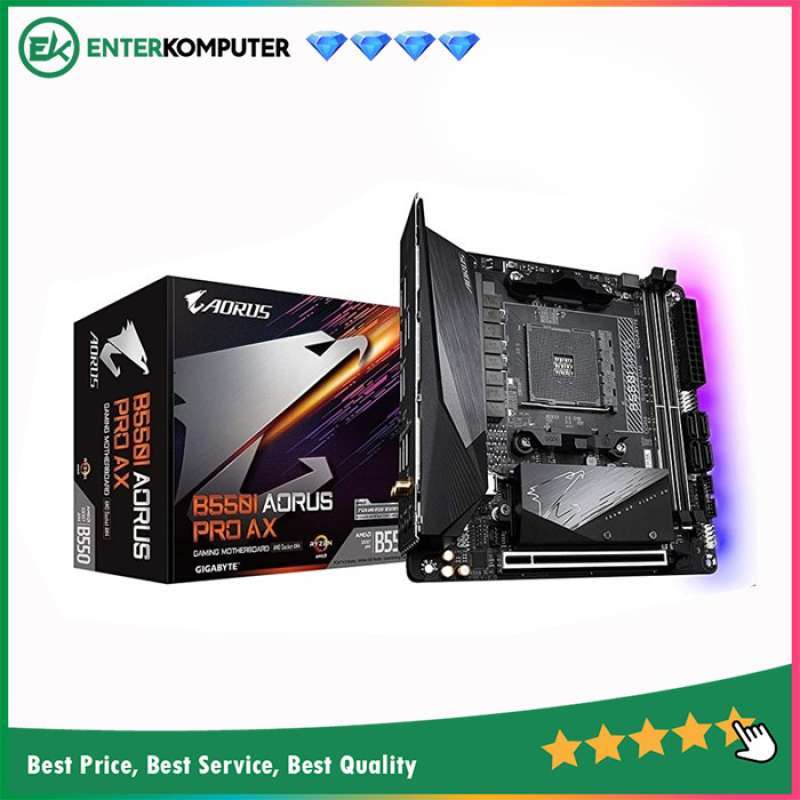 Jual Gigabyte B550I Aorus Pro AX (AM4, AMD Promontory B550, DDR4, USB3 ...
