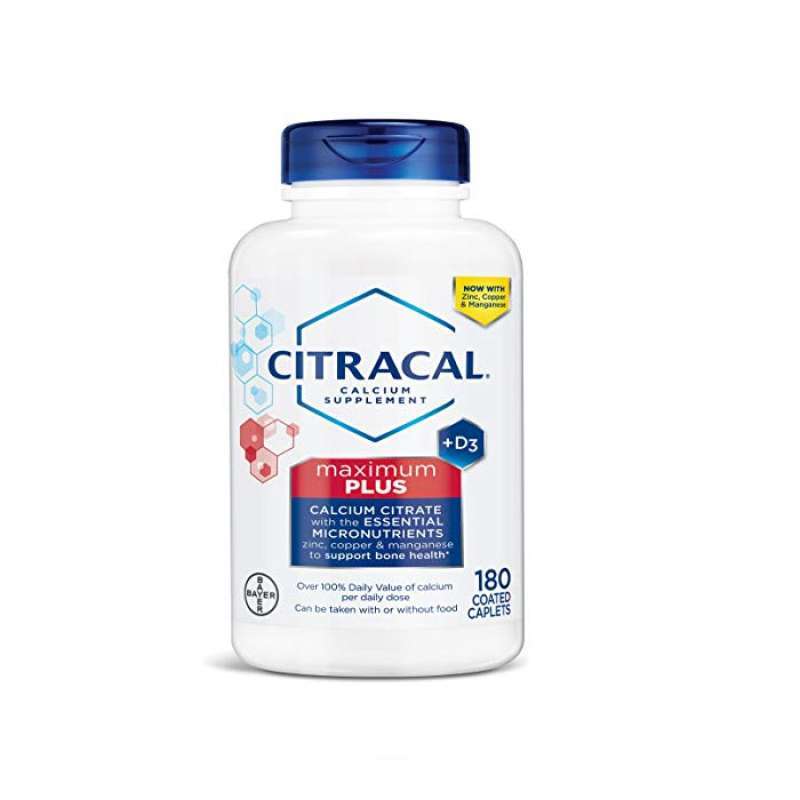 Jual Citracal Calcium Supplement + D3 Maxium Plus 180 Tablet Di Seller ...