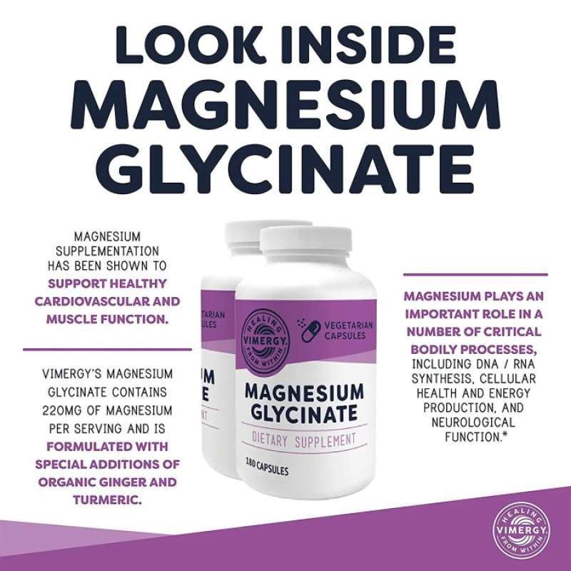 Promo VIMERGY MAGNESIUM GLYCINATE 180 CAPSULES Diskon 33% di Seller Nur ...