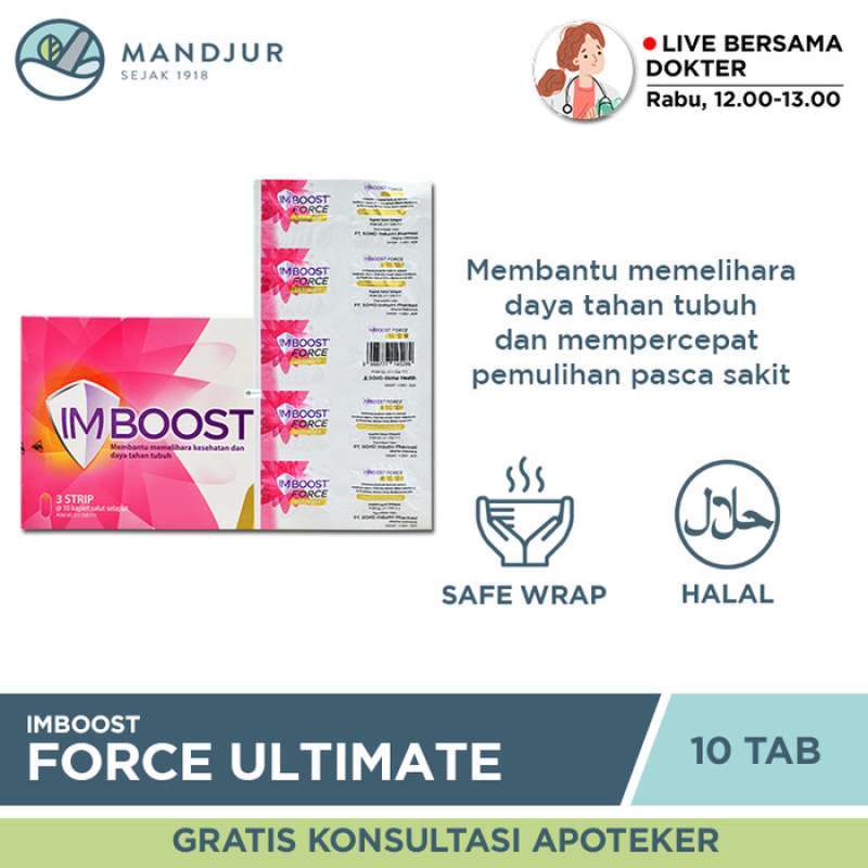 Jual Imboost Force Ultimate 10 Kapsul - Vitamin Penambah Sistem Imun Di ...