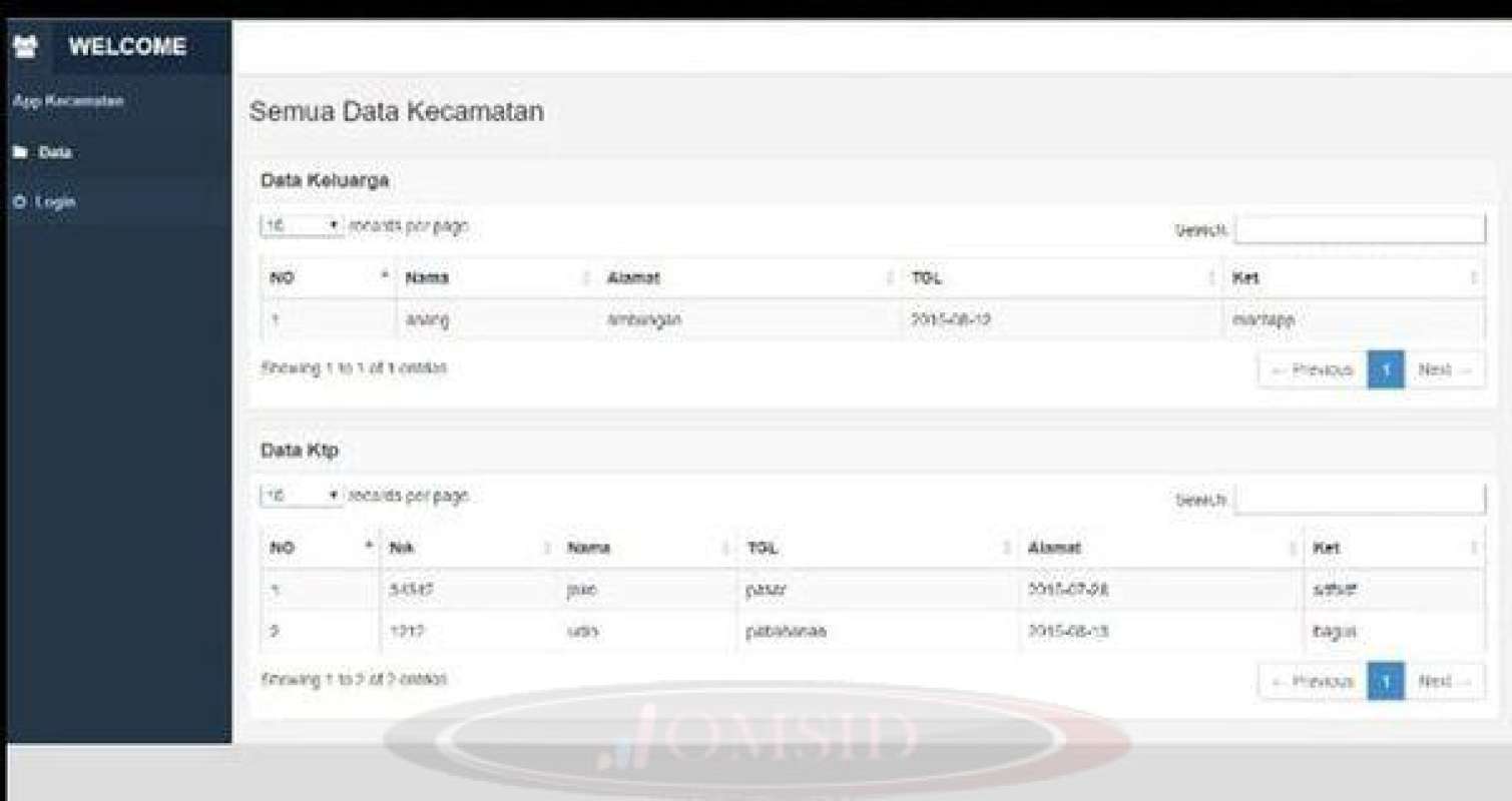 Jual Aplikasi Pendataan KK Dan KTP Berbasis Codeigniter di Seller OMSID ... Jual Aplikasi Pendataan KK Dan KTP Berbasis Codeigniter di Seller OMSID ...