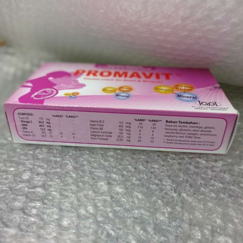 Jual Promavit Box 60 Kapsul Suplemen Vitamin Ibu Hamil Dan Menyusui Di ...