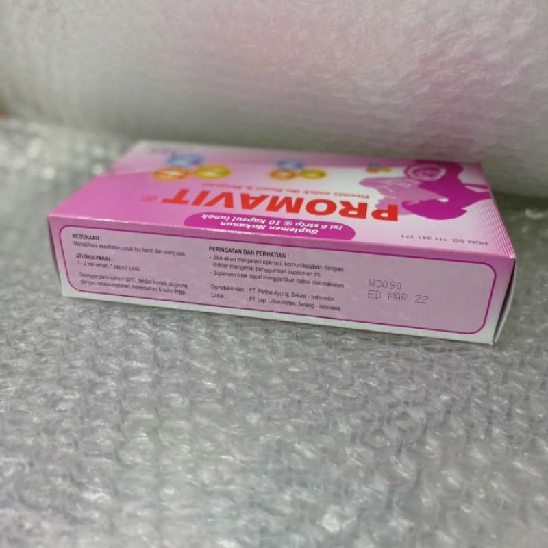 Jual Promavit Box 60 Kapsul Suplemen Vitamin Ibu Hamil Dan Menyusui Di ...
