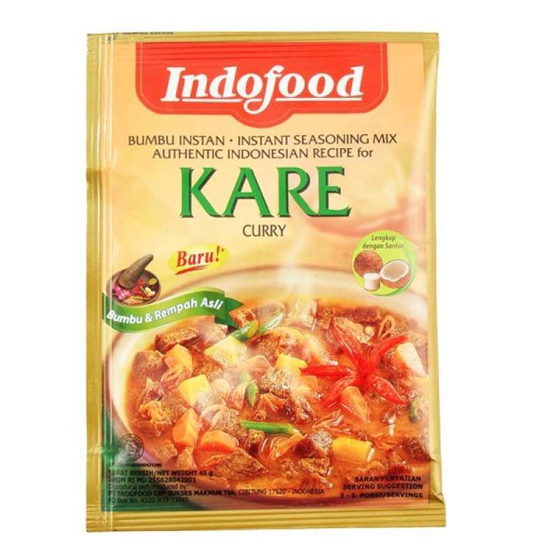 Jual INDOFOOD Kare Bumbu Basah Kari 40g - Indonesian Curry Instant ...