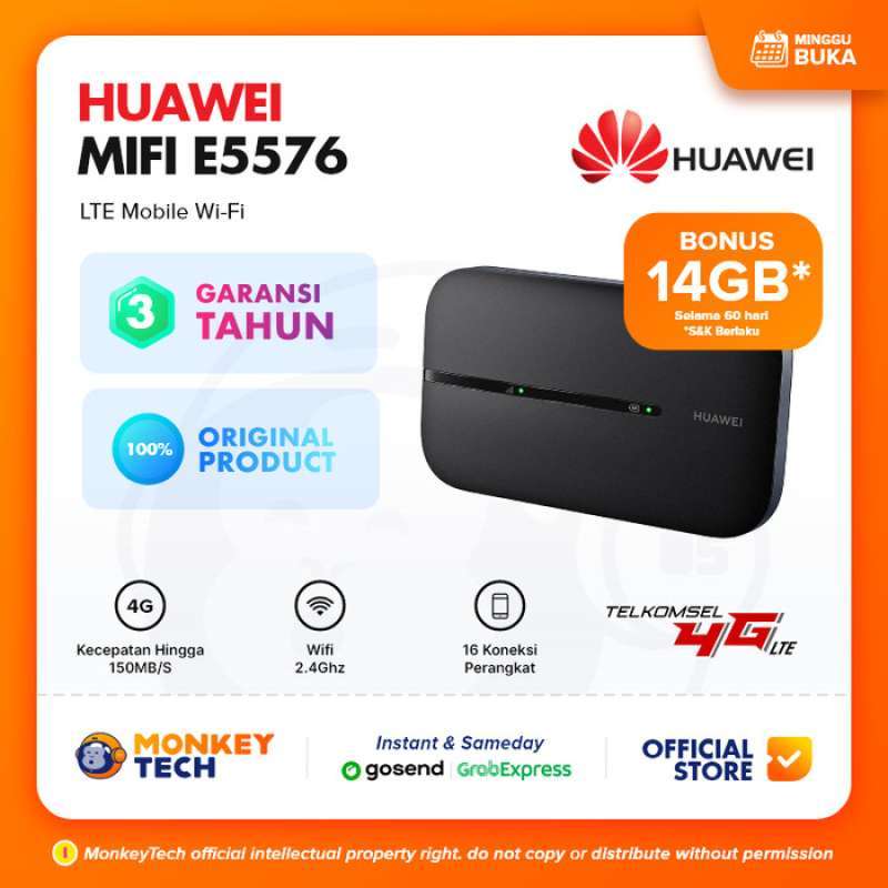 Jual E5576 Modem Mifi 4g Lte Unlock / Mifi Modem Wifi E5576 Di Seller ...