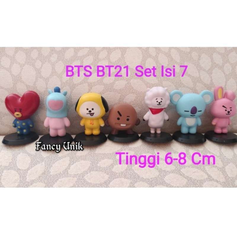 Promo Action Figure Bts Cartoon Version Bts Bt21 - Tocko99 Diskon 50% ...