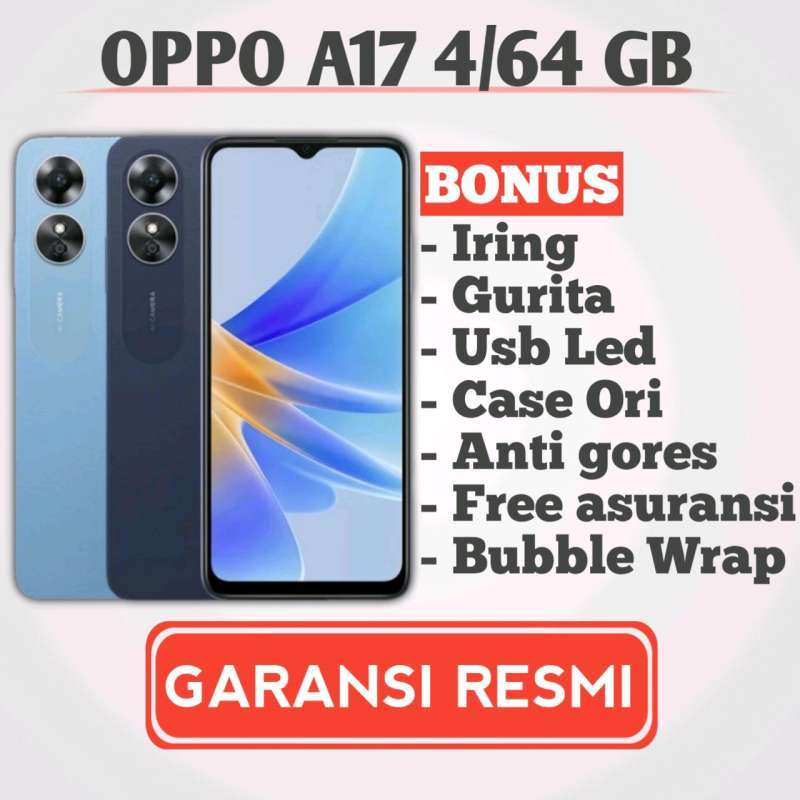 Promo OPPO A17 4/64 GARANSI RESMI Diskon 14% di Seller Gadget_id ...