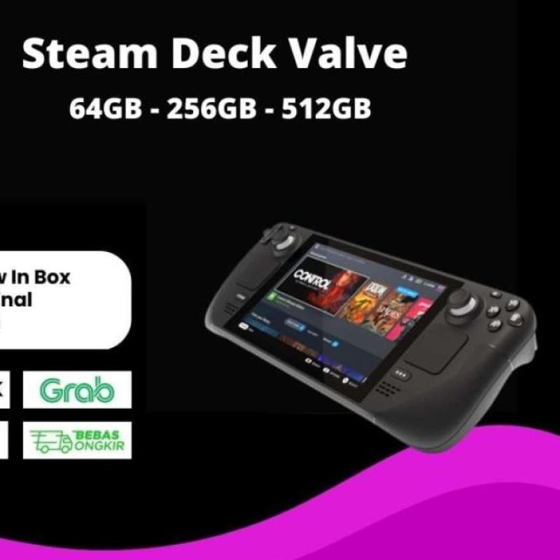 Promo Steam Deck Valve Handheld Gaming 64GB 256GB 512GB Original 64 256 ...