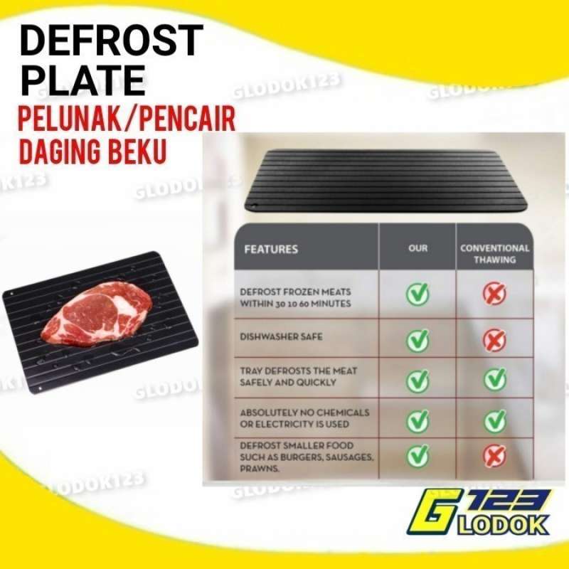 Jual Defrost Plate Tray Pencair Pelunak Makanan Daging Ayam Beku ...