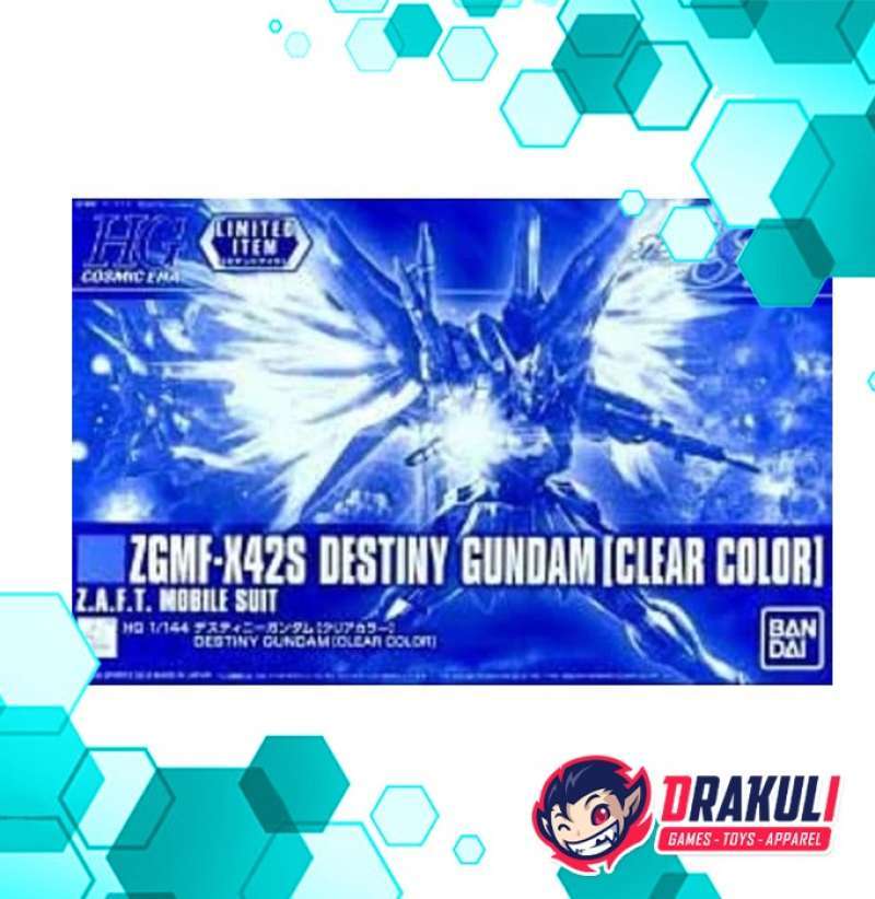 Promo BANDAI Plamo HG 1/144 Destiny Gundam [Clear Color] Diskon 23% di ...