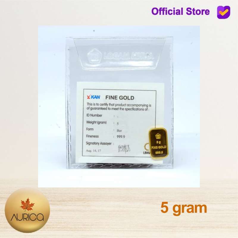 Promo Antam Classic (retro) Berdiri 5 Gram Diskon 5% Di Seller Aurica ...
