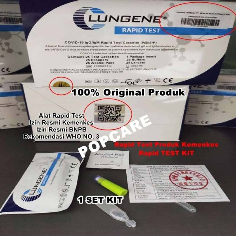 Promo Clungene Rapid Test Set Kit [1 pcs set/ Original/ Produk Kemenkes ...