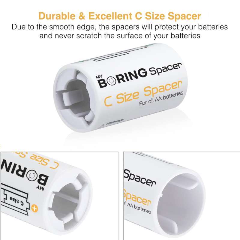 Jual My Boring C Size Spacers For Ni-cd Ni-mh Aa Rechargeable Battery ...