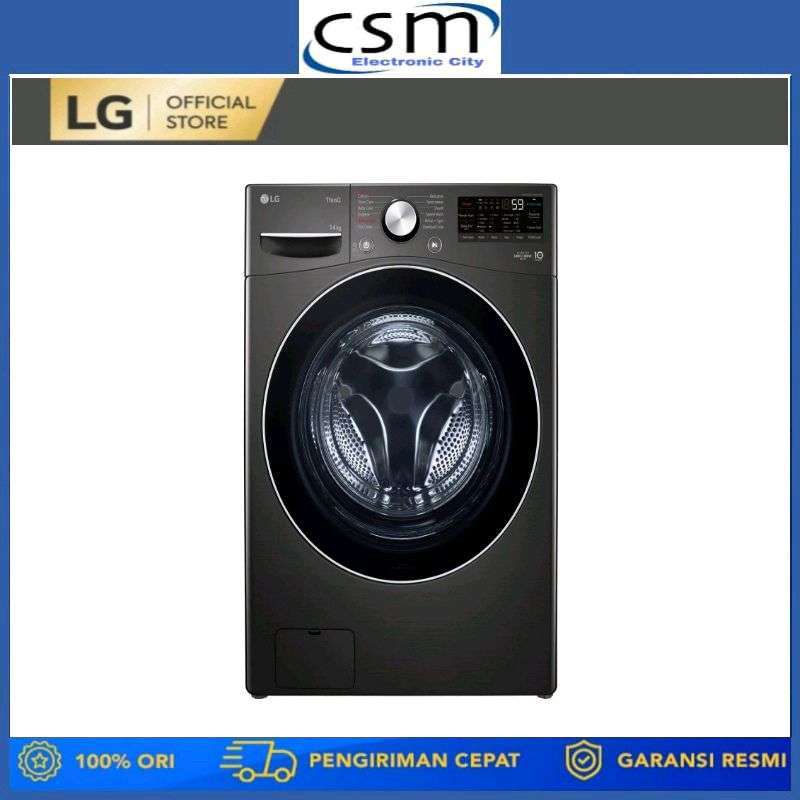 Promo LG F2515STGB Mesin Cuci Front Loading INVERTER 15Kg F2515 F 2515 STGB GARANSI RESMI Diskon ...