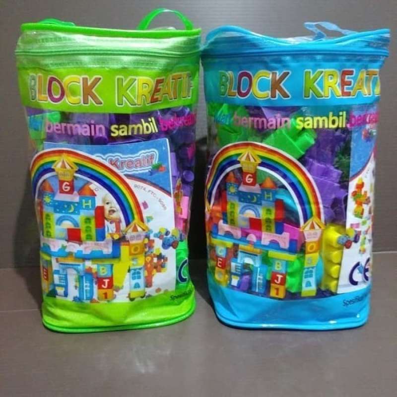 Promo MAINAN ANAK LEGO BLOCK BESAR FTC ISI 74 PCS 9074 Diskon 9% di ...