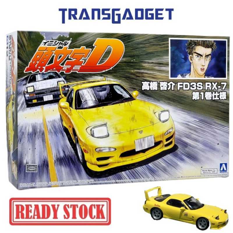 Promo AOSHIMA Initial D Keisuke Takahashi - FD3S Mazda RX-7 1/24 Scale Plamo Diskon 23% di ...