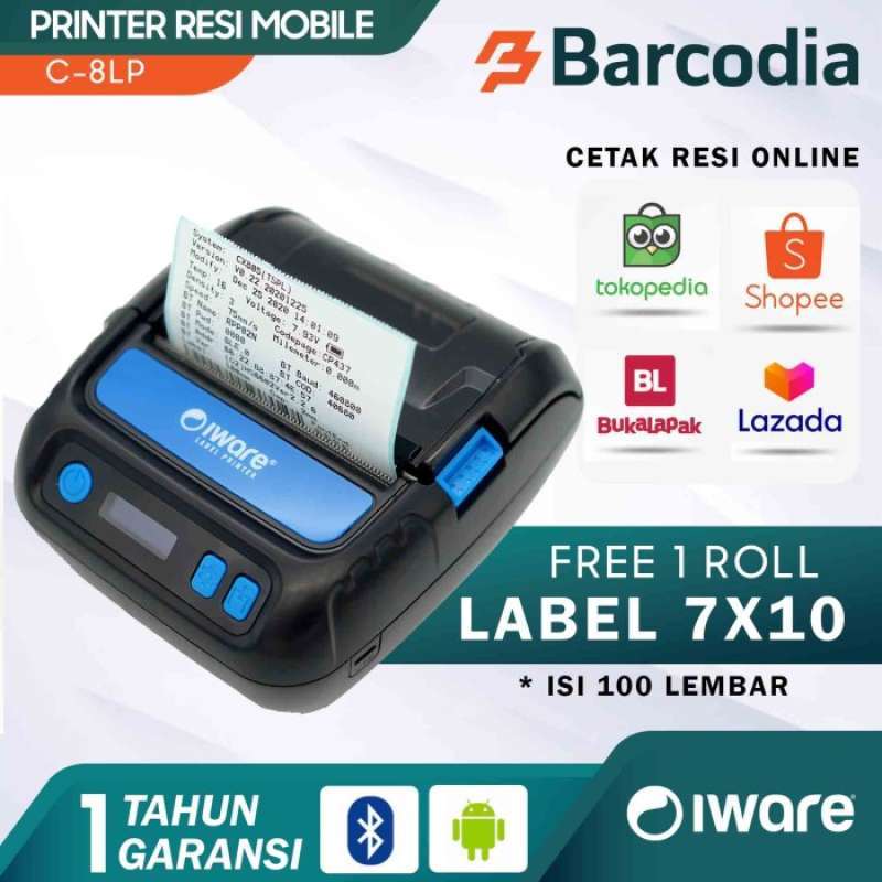 Promo PRINTER THERMAL STICKER LABEL ALAMAT MARKETPLACE BARCODE HARGA ...