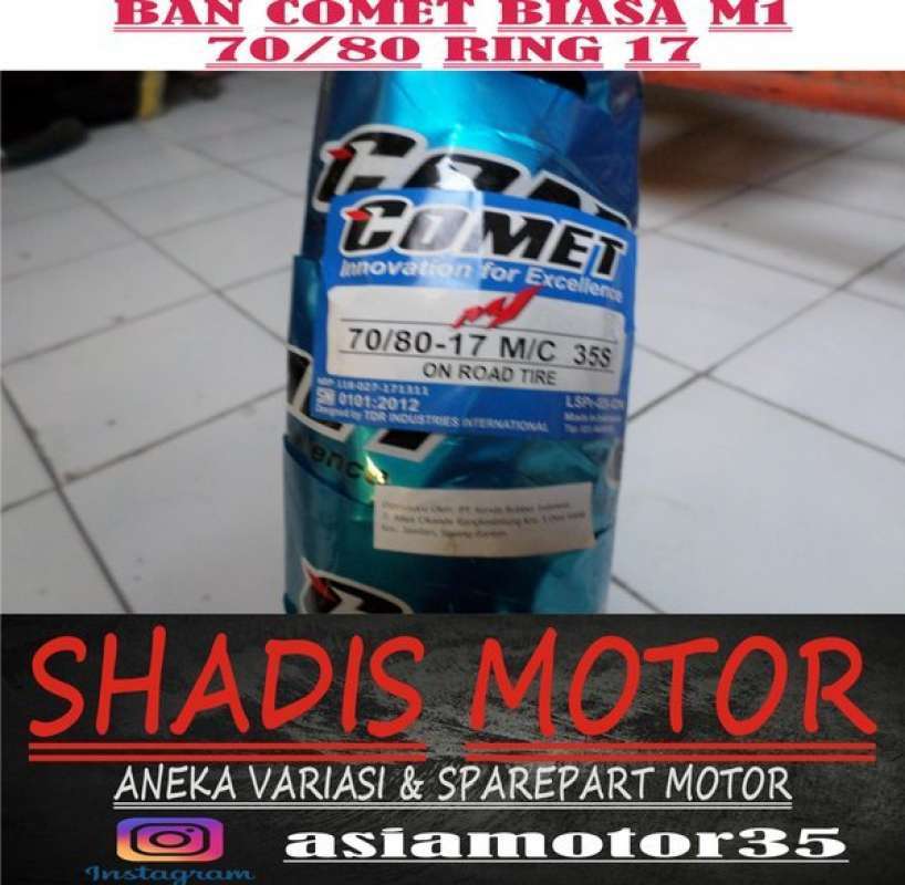 Jual Ban Motor Merk Comet Biasa Tipe M1 Ukuran 70/80 Ring 17 Ban Motor ...