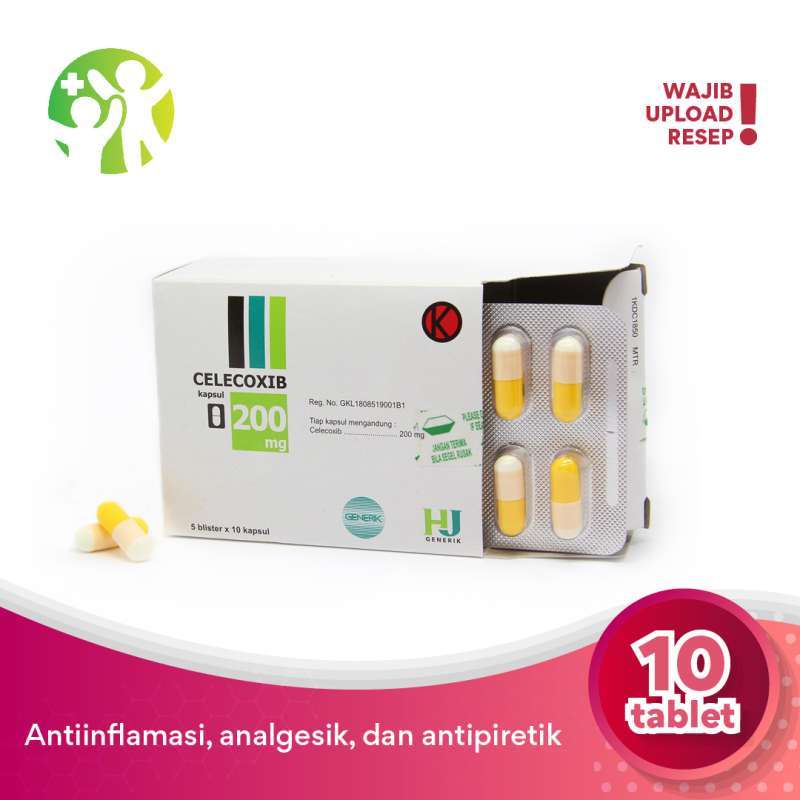 Jual Celecoxib 200 Mg - Meredakan Gejala Dan Tanda Osteoarthritis ...
