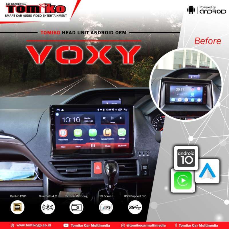 Jual Tomiko - Toyota Voxy Head Unit Oem Android - 8gb | 128gb Di Seller ...