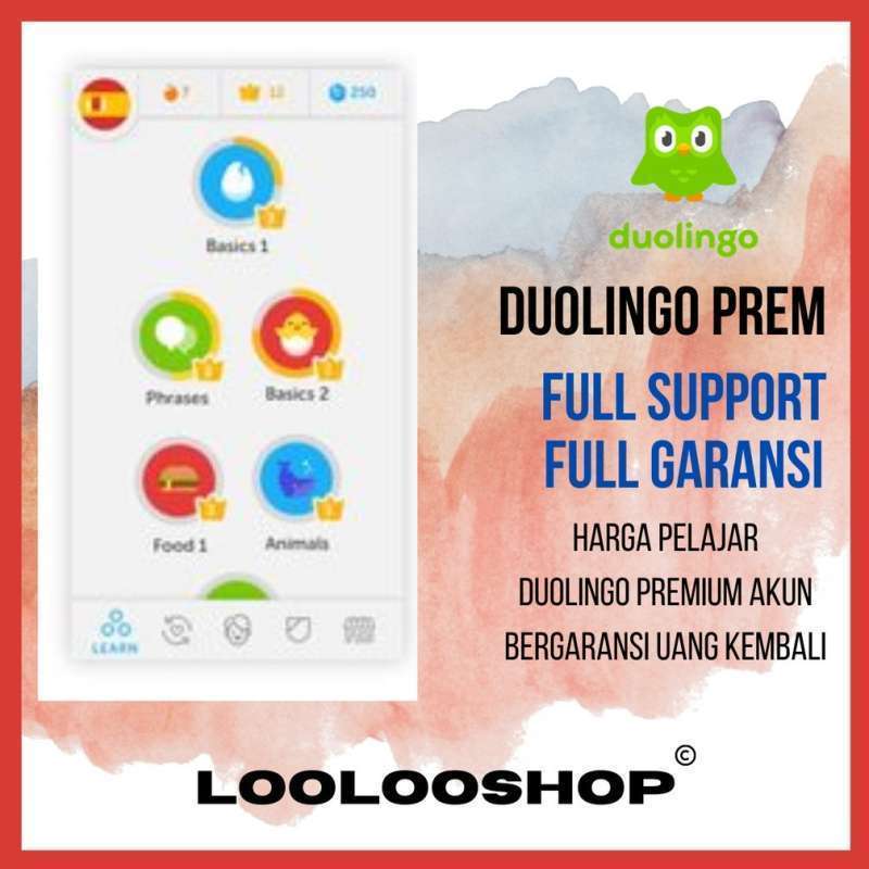 Promo DUOLINGO PLUS ACCOUNT SUBSCRIPTION 3 BULAN GARANSI ANDROID IOS ...