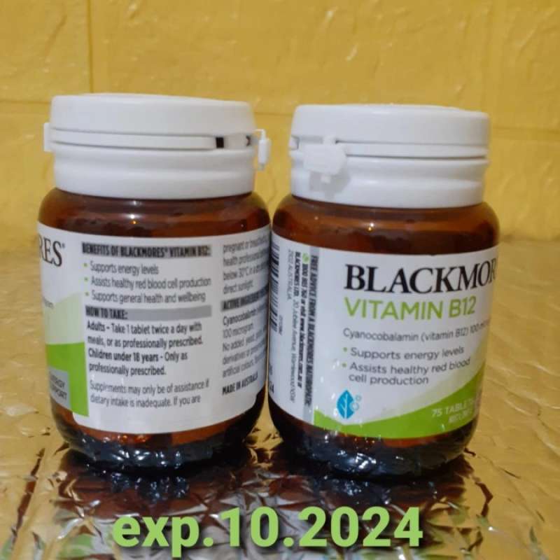 Jual Blackmores Vitamin B12 75 Tablet Vitamin B 12 Di Seller Anes ...