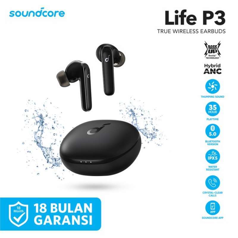 Jual TWS Anker Soundcore Life P3 Noise Cancelling Earbuds- A3939 di ...