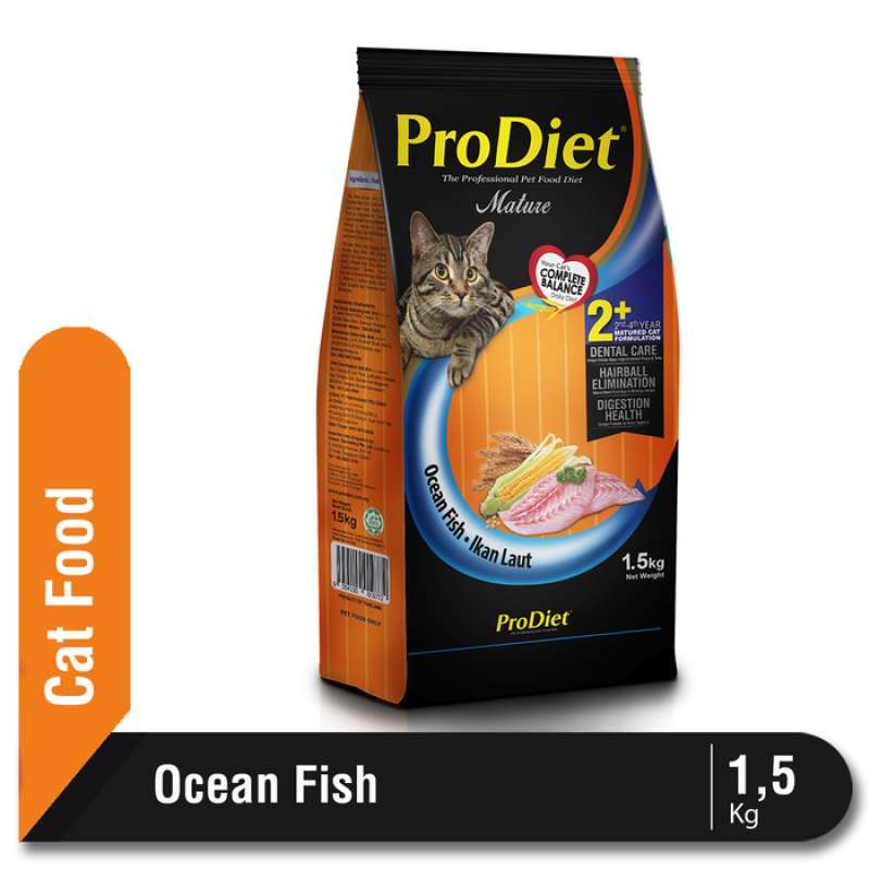 Jual PRODIET OCEAN FISH 1.5KG MAKANAN KUCING KERING IKAN LAUT CAT FOOD ...