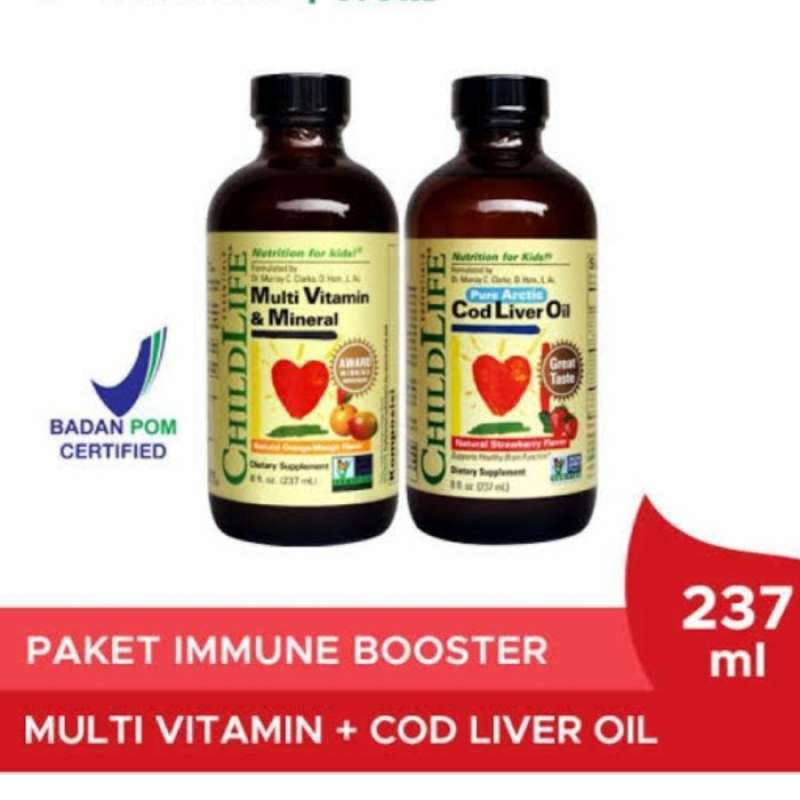Promo PAKET CHILDLIFE MULTIVITAMIN DAN CHILDLIFE COD LIVER OIL VITAMIN ...