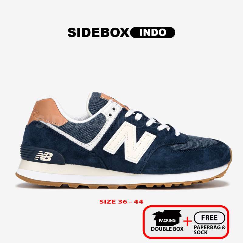 Promo Sepatu Sneakers New Balance 574BCM Navy Original 100%Bnib Diskon ...