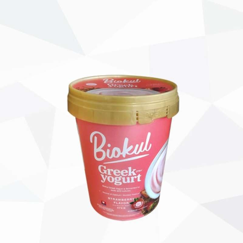 Jual Biokul Greek Yogurt Strawberry [473 gr] di Seller Diamondfair-Mini ...