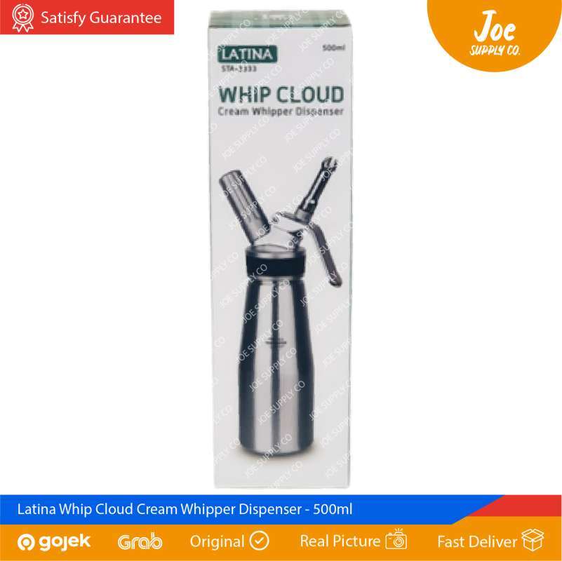 Jual Latina Whip Cloud Cream Whipper Dispenser 500 Ml / Botol Whipped ...