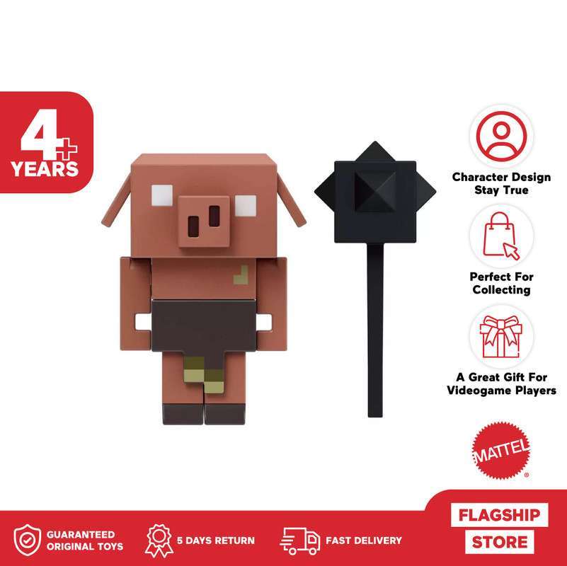 Promo Minecraft Legends Piglin Runt - Mainan Action Figure Diskon 40% ...
