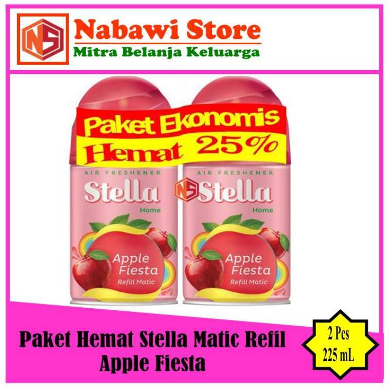 Promo Nabawi Store. Stella Matic Reffil Apple Fiesta 225 mL. Paket 2 ...