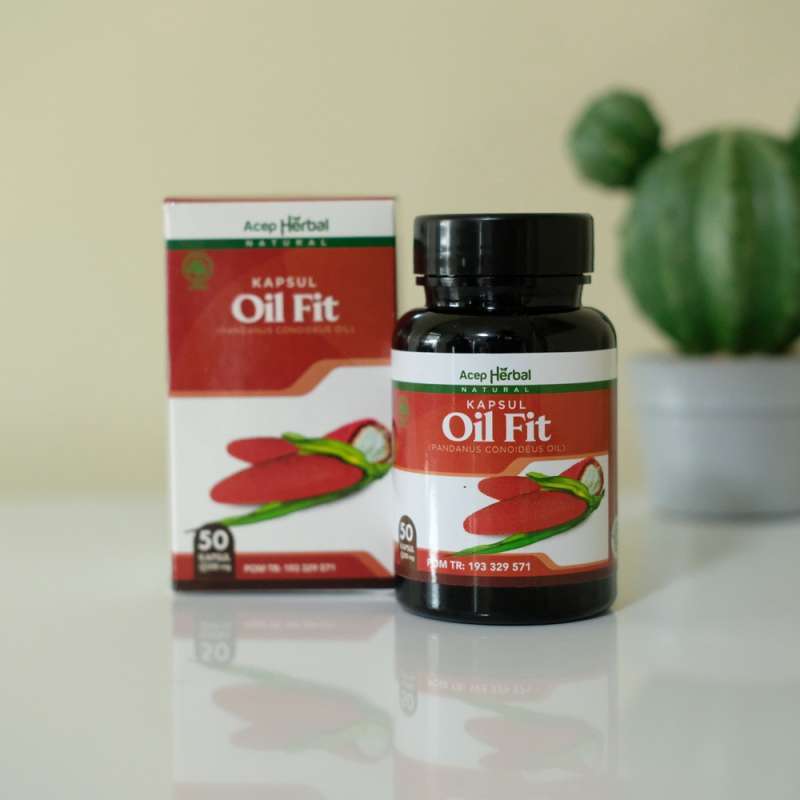 Jual Oil Fit Kapsul Minyak Buah Merah Papua Asli 50 Kapsul BPOM ...
