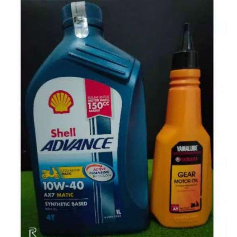 Jual PAKET HEMAT OLI SHELL ADVANCE AX7 MATIC 1 LITER ORIGINAL DAN ...