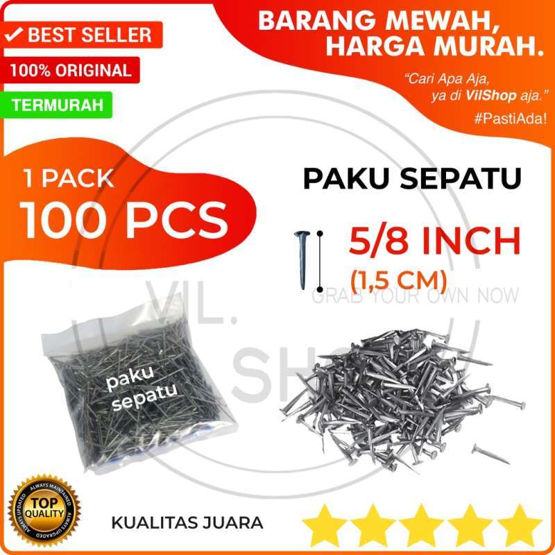 Jual Paku Sepatu / Paku Kecil 5/8 1,5 Cm Pack 100 Pcs / Shoe Tacks Shoe ...