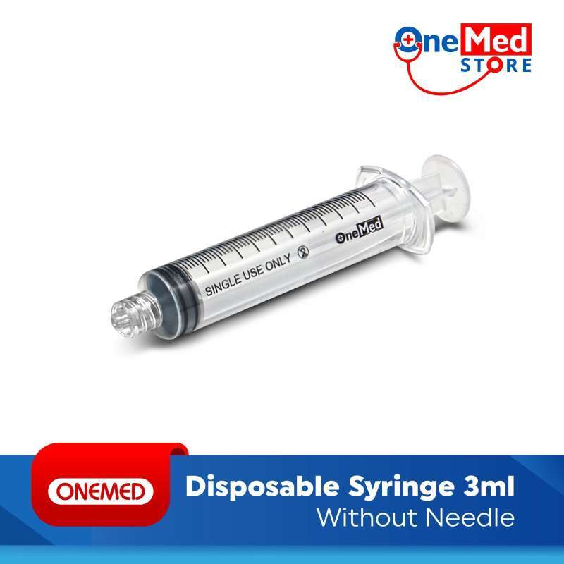 Jual Syringe 3 cc Without Needle Onemed Tanpa Jarum Pcs di Seller ...