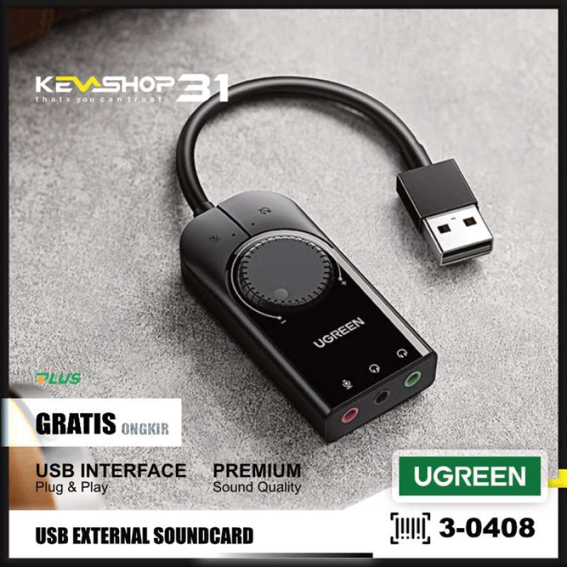Promo Ugreen External Usb Soundcard Audio Interface For Laptop Pc ...