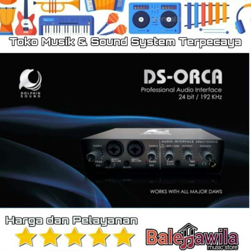 Promo Soundcard Recording Dolphin Sound Ds Orca Audio Interface Diskon ...