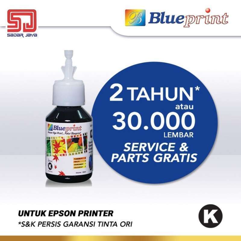 Jual Blueprint Tinta Epson 100ml Tinta Refill Tinta Printer Epson L120 ...