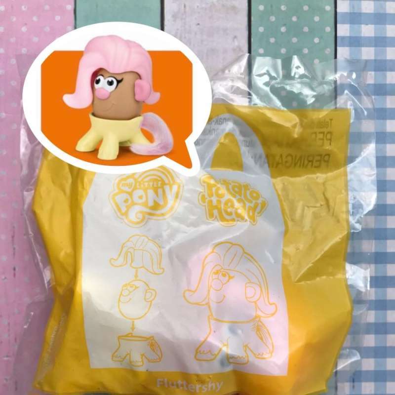 Jual Mainan Happy Meal McD Potato Head Transformers My Little Pony segel - Pinkie Pie di Seller ...