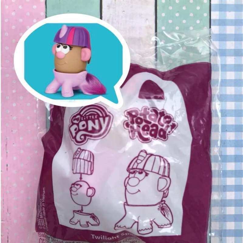 Jual Mainan Happy Meal McD Potato Head Transformers My Little Pony segel - Pinkie Pie di Seller ...