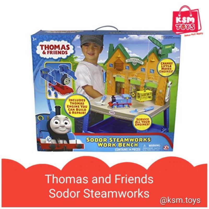 Jual Thomas And Friends Sodor Steamworks Work Bench Table Center Di ...