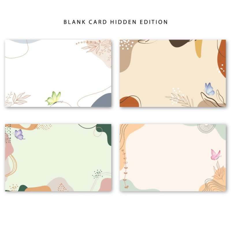 Jual 1PCS Blank Card Kartu Ucapan Kosong HIDDEN EDITION Greeting Cards ...