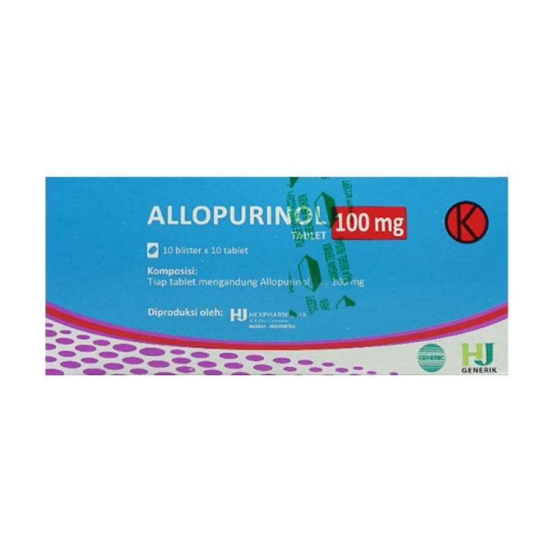 Promo ALLOPURINOL 100 MG HJ 10 TABLET Diskon 13% di Seller Padi Farma Official Store - Paku Jaya ...